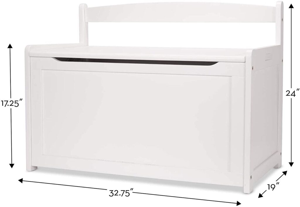 Wooden Toy Chest (White) - Melissa & Doug - Toys & Co.
